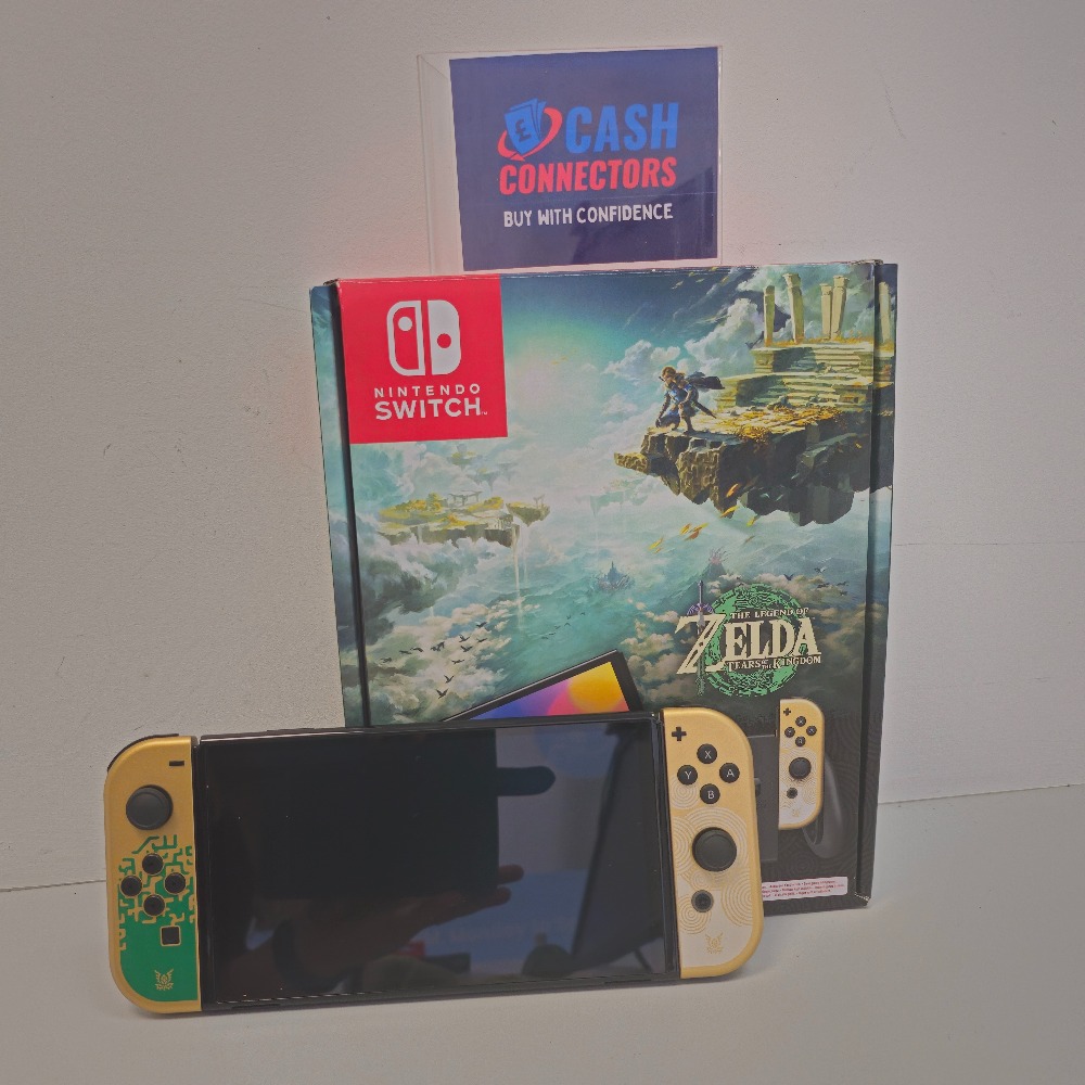 Pre-owned **Boxed** Nintendo Switch OLED Legend of Zelda Edition - Own4Less